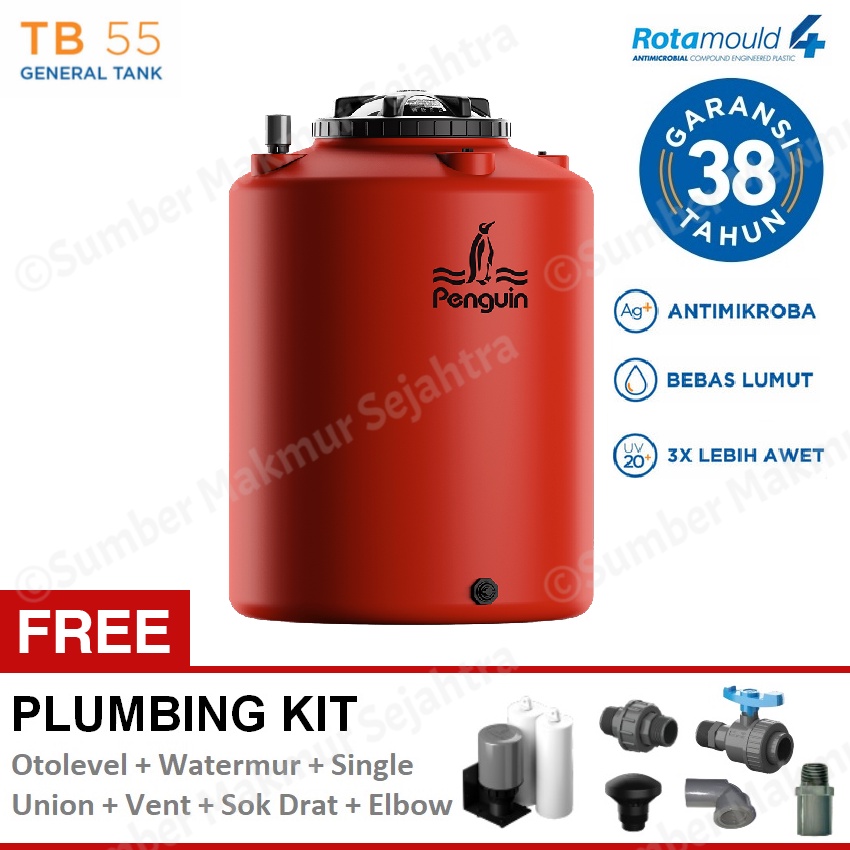 Jual Toren Air 500 Liter Penguin / Tandon Air / Tangki Air - TB 55 ...