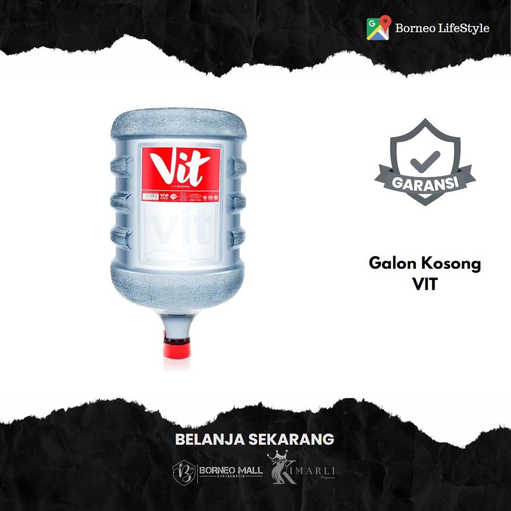 Jual BM0397// Galon Kosong VIT 19 Liter By Borneo Mall | Shopee Indonesia