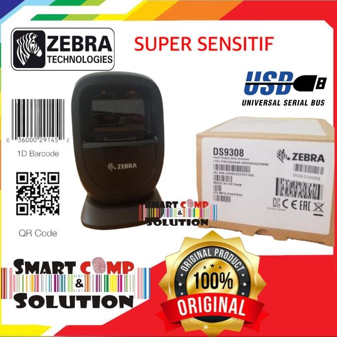 Jual Scanner Barcode Omni Symbol Zebra DS-9308 / DS9308 / DS 9308 2D ...