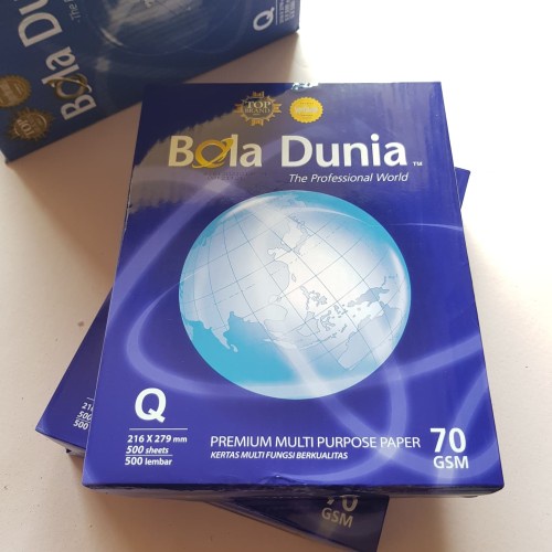 Jual Kertas HVS putih ukuran Quarto 70gr merk BolaDunia | Shopee Indonesia