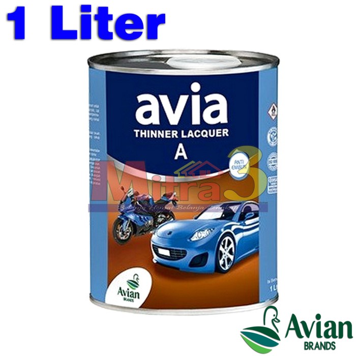 Jual Kualitas terbaik] AVIA Thinner Lacquer A 1L AVIAN / Tinner Tener Pengencer Cat 1 Liter ...