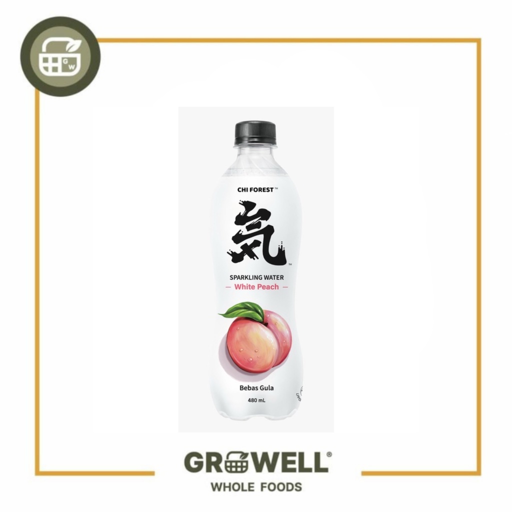 Jual CHI FOREST SPARKLING WATER WHITE PEACH 480ML | Shopee Indonesia