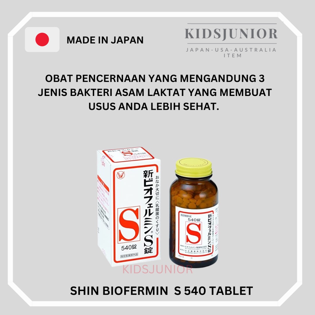 Jual Taisho Shin Biofermin S 540 Tablets obat pencernaan original Japan ...