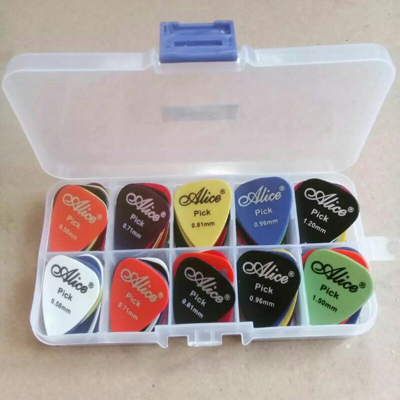 Jual PICK GITAR Alice BERBAGAI UKURAN WARNA | Shopee Indonesia