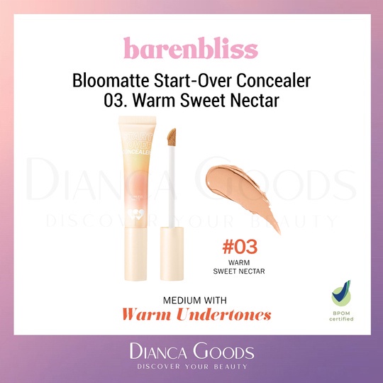 Jual BNB barenbliss Korean Bloomatte Start-Over Concealer | Full ...