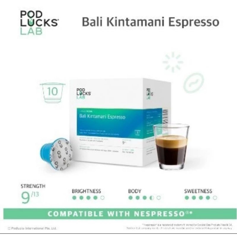 Jual Podlucks Lab BALI KINTAMANI EspressoCapsule Coffee Nespresso ...