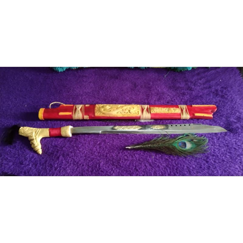Jual Mandau Klasik Jumbo Motif Kalimantan Dan Tameng Golok Parang ...