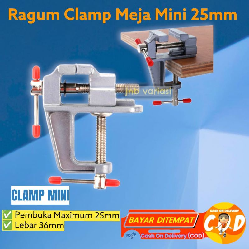 Jual ragum clamp penjepit meja ragum mini kerajinan Ragum aluminium ...