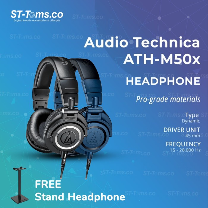 Jual Audio Technica ATH-M50XDS / M50X DS Limited Edition Monitor Headphone | Shopee Indonesia