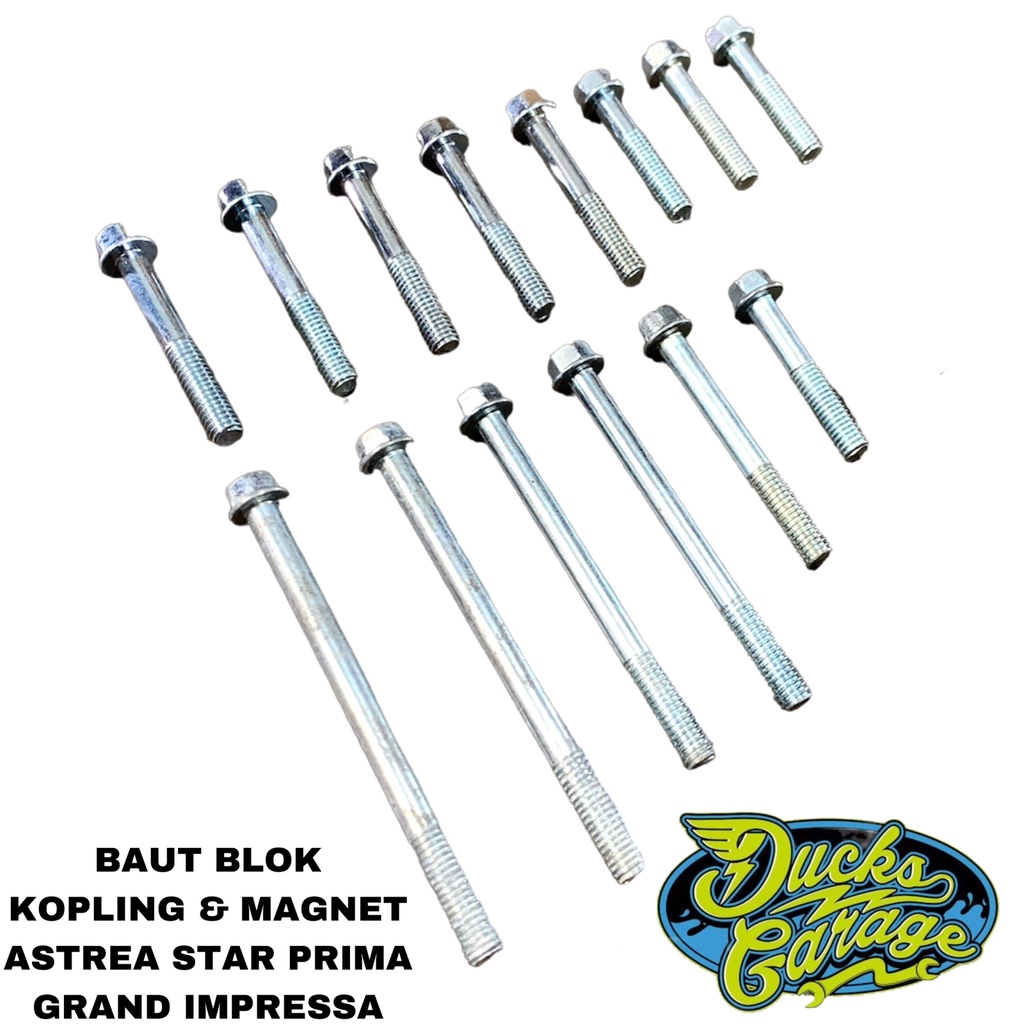 Jual Baut Blok Kopling Dan Blok Magnet Honda Astrea Star Prima Grand Impressa | Shopee Indonesia