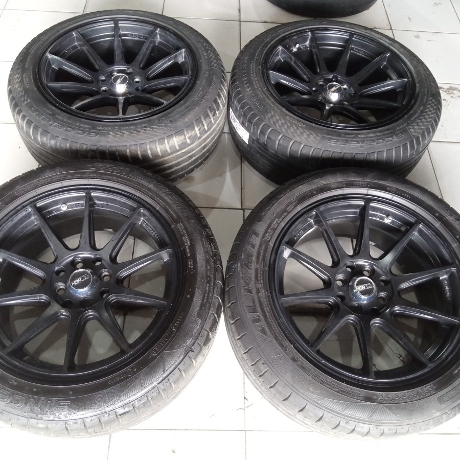 Jual VELG MOBIL SECOND SHINJUKU (HSR) RING 16 LEBAR 8/9 PCD 8x100/114 + BAN (2) 205 55 R16 ...