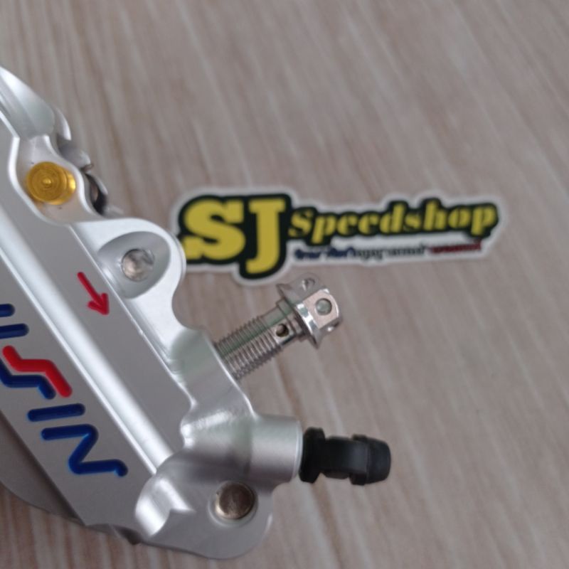 Jual baut selang rem baud probolt flower silver gold blue, baut kaliper drat halus & kasar ...