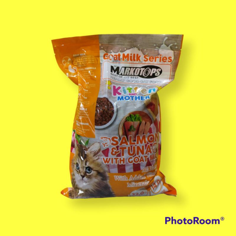 Jual MARKOTOPS MOTHER AND KITTEN 1KG CAT FOOD SALMON TUNA | Shopee ...