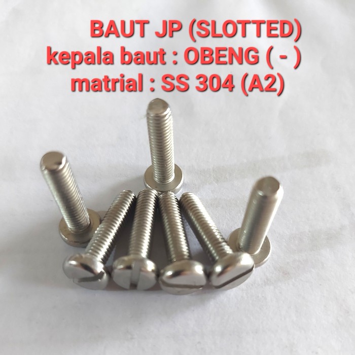 Jual BAUT JP OBENG MIN [ - ] 5x20 SS 304 ( 5pcs ) | Shopee Indonesia