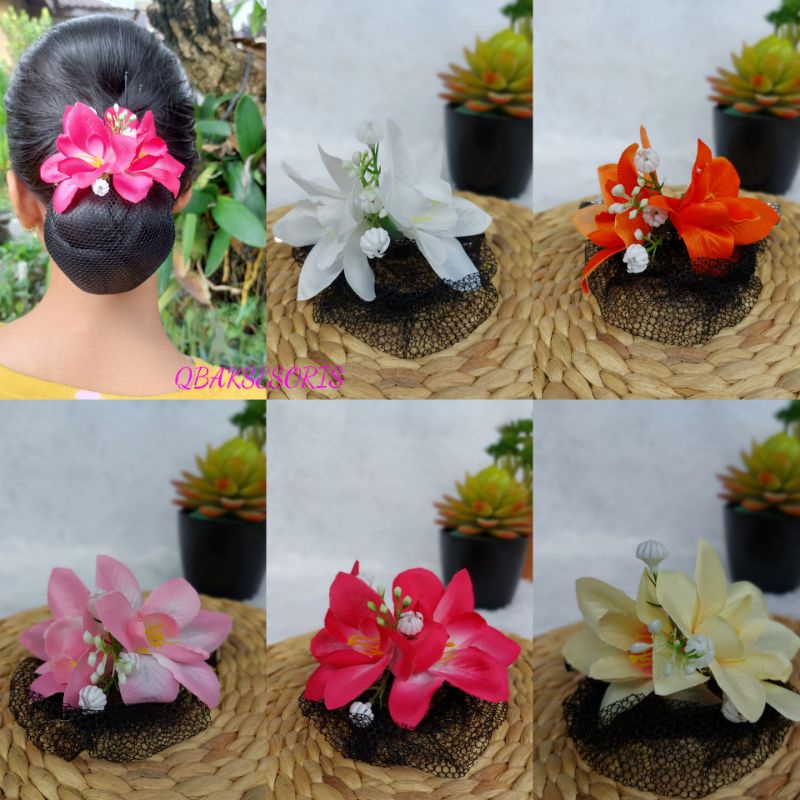Jual JEPIT JARING BUNGA ANGGREK BB | Shopee Indonesia