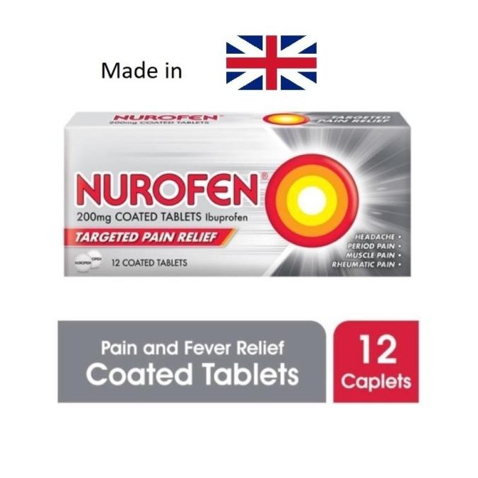 Jual Nurofen 200mg Coated Tablets Ibuprofen [ 12 Caplets ] | Shopee ...