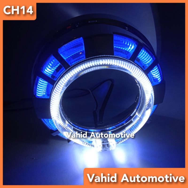 Jual Shroud CH14 Casing Projector 3 Inch+Doble Angel Eyes+Strobo ...