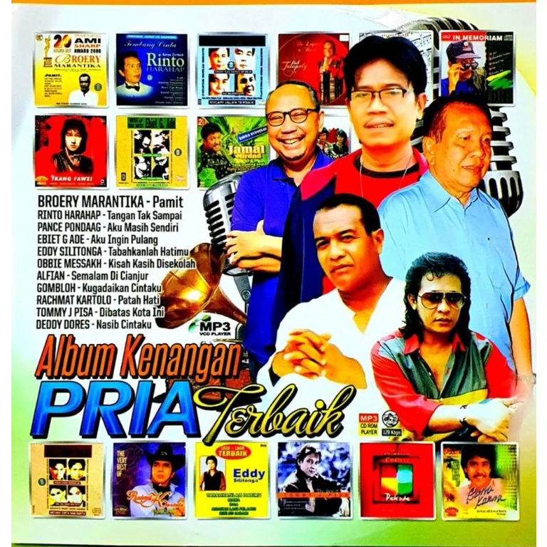 Jual KASET CD MP3 LAGU ALBUM KENANGAN PRIA TERBAIK - KASET MP3 LAGU POP LAWAS - KASET CD LAGU ...