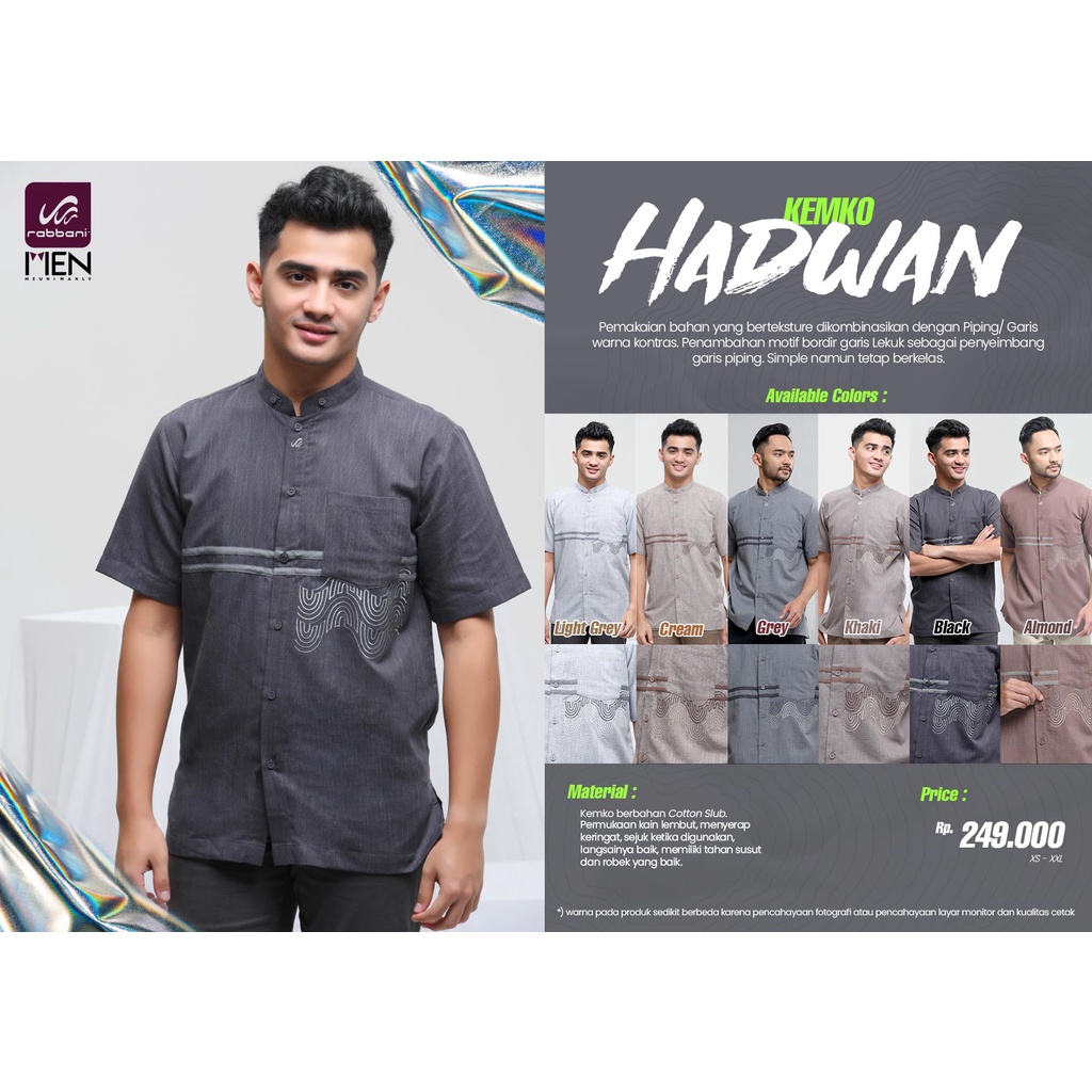 Jual KEMEJA KOKO RABBANI TERBARU - KEMKO HADWAN LENGAN PENDEK | Shopee Indonesia