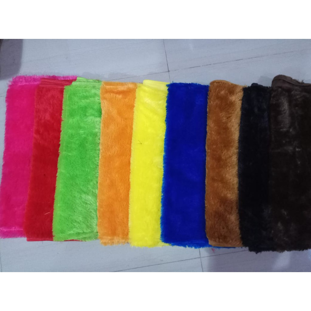 Jual kain bulu rasfur meteran/kain serbaguna taplak meja dasbor mobil ...