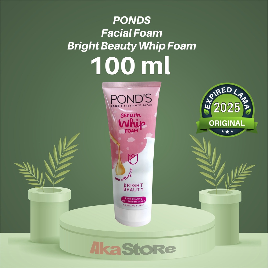 Jual Ponds Facial Foam Bright Beauty Whip Foam 100ml | Shopee Indonesia