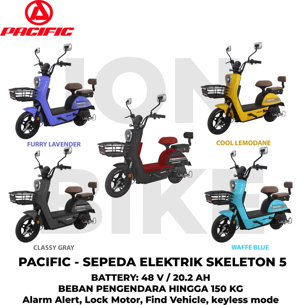 Jual Sepeda Listrik Pacific Skeleton 5.0 650W 48V 20A Terbaru Elektrik ...
