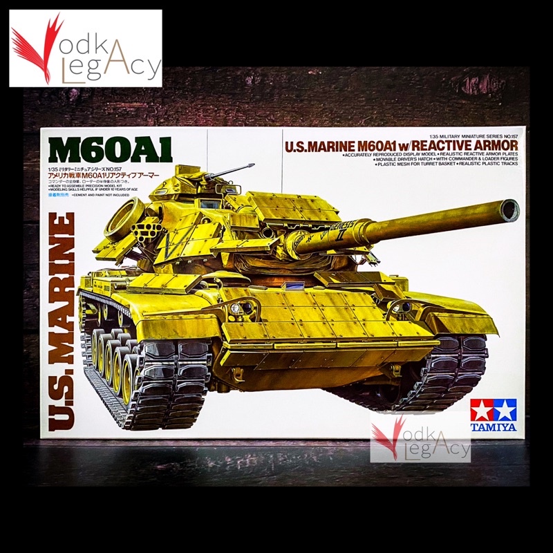 Jual Tamiya 1/35 Military US Marine M60A1 w/ Reactive Armor Model Kit ...