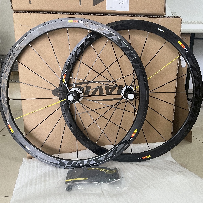 Jual Wheelset 700C 40mm Mavic Cosmic SLR Road bike bicycle wheel alloy full black Rim Carbon hub ...