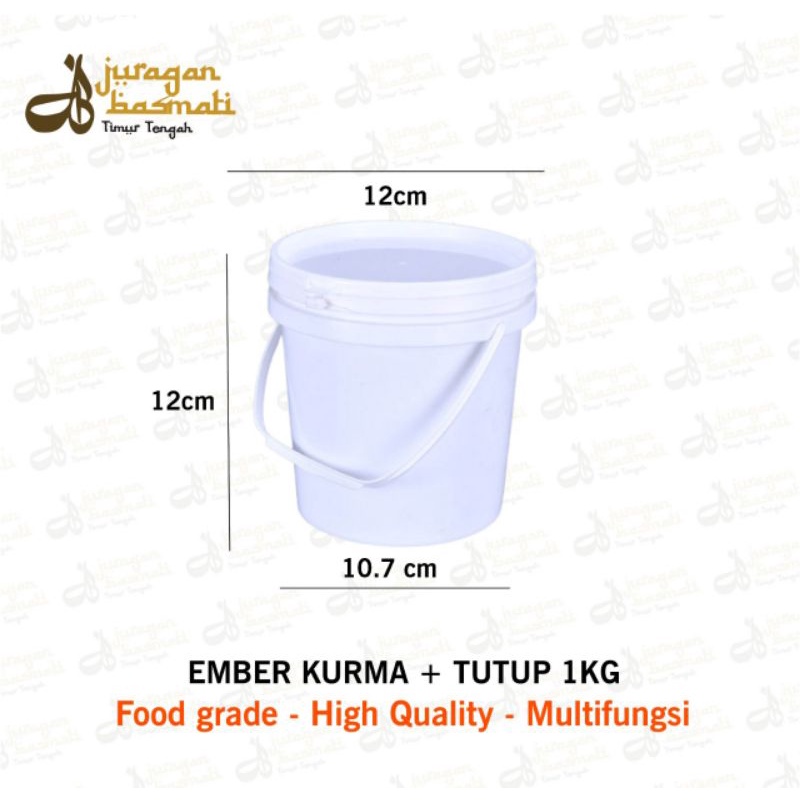 Jual Ember Kosong Kurma 1kg Pail Kurma | Shopee Indonesia