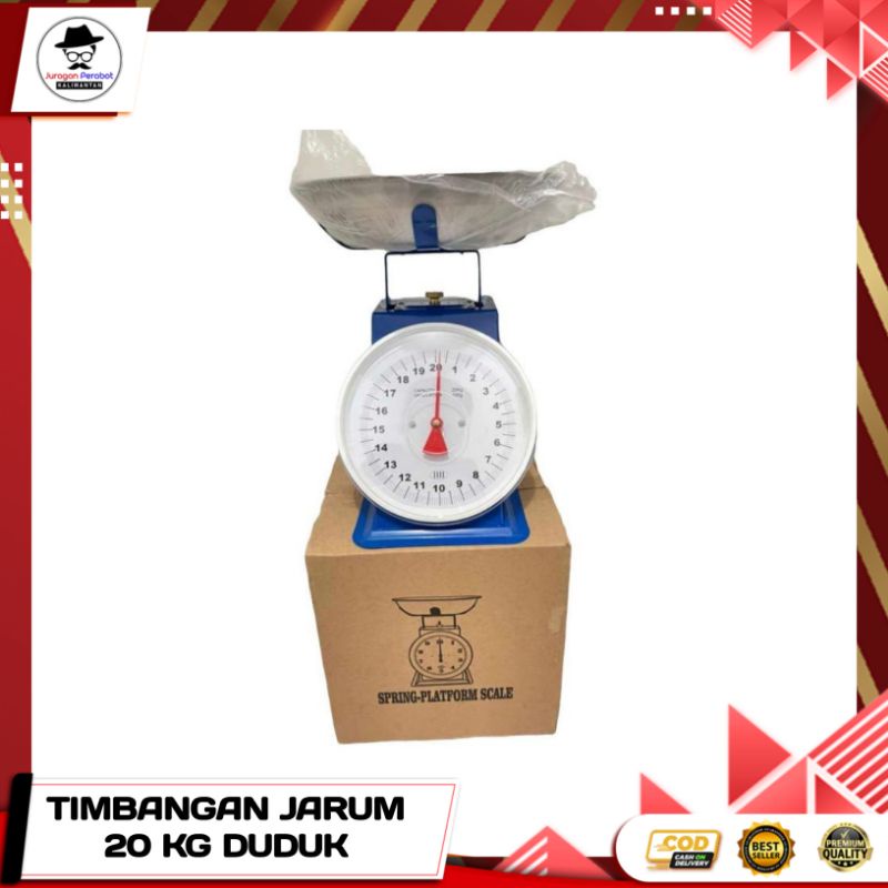 Jual Timbangan Buah Duduk 15 Kg / Timbangan Jarum Manual 15 Kg / Timbangan Laundry duduk ...