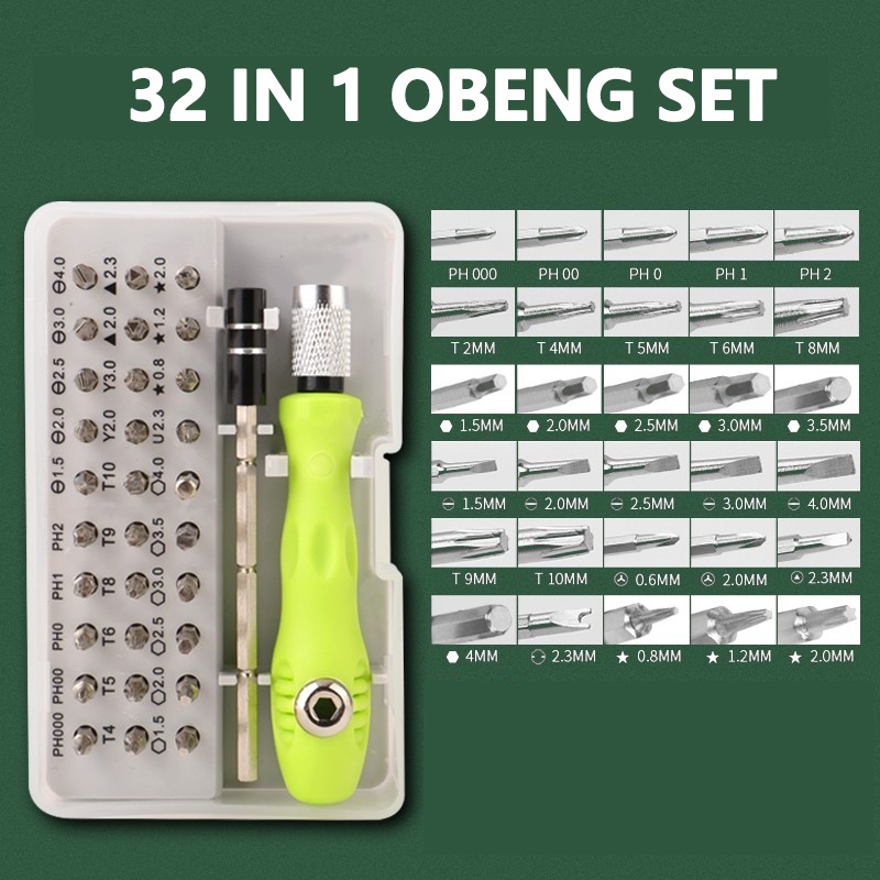 Jual ISKU Obeng set 122 in 1 Obeng HP Set 122 in 1 Reparasi Torx 122 set Obeng hp full set HP ...
