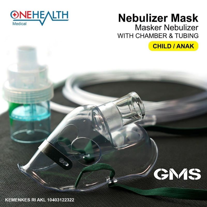 Jual ONEHEALTH Masker Nebulizer Anak / Bayi Nebulizer Mask Child ...
