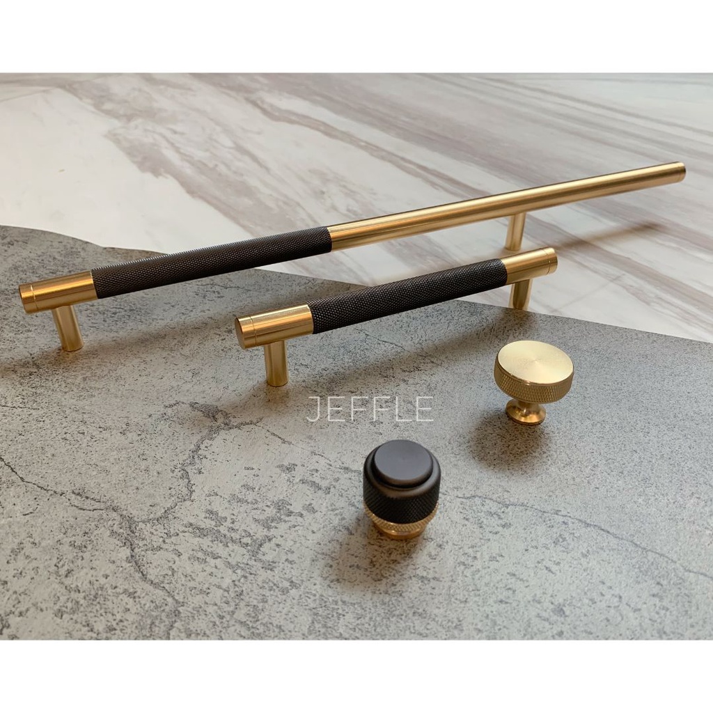 Jual Handle lemari / Knob Tarikan Laci / Handle Emas Hitam Gold Silver ...