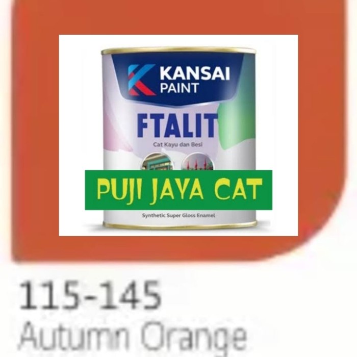 Jual CAT KANSAI FTALIT 115-145 AUTUMN ORANGE | Shopee Indonesia