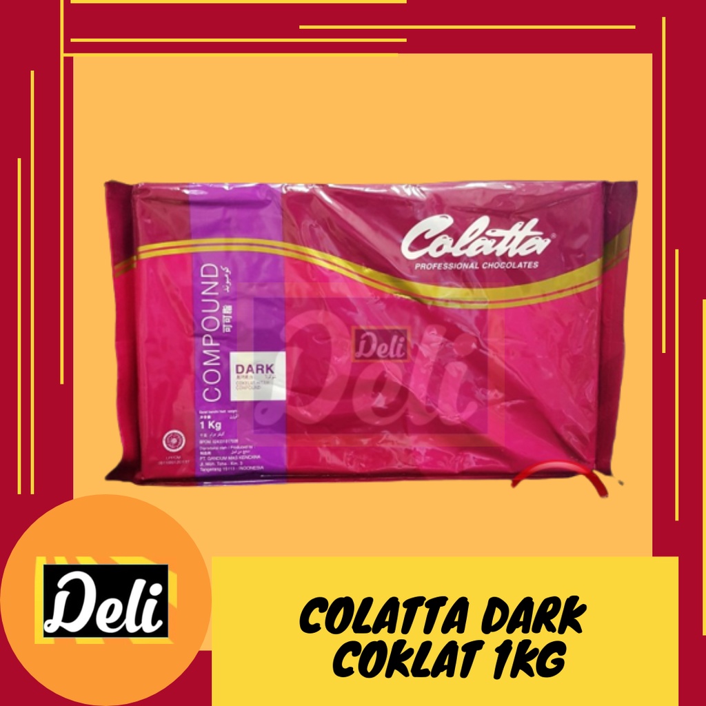 Jual Colatta Dark Chocolate Compound 1kg Coklat Batang Balok 1kg ...