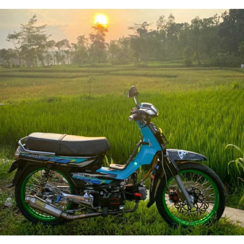 Jual Stiker striping lis body full honda grend 1993 , strip motor grend ...