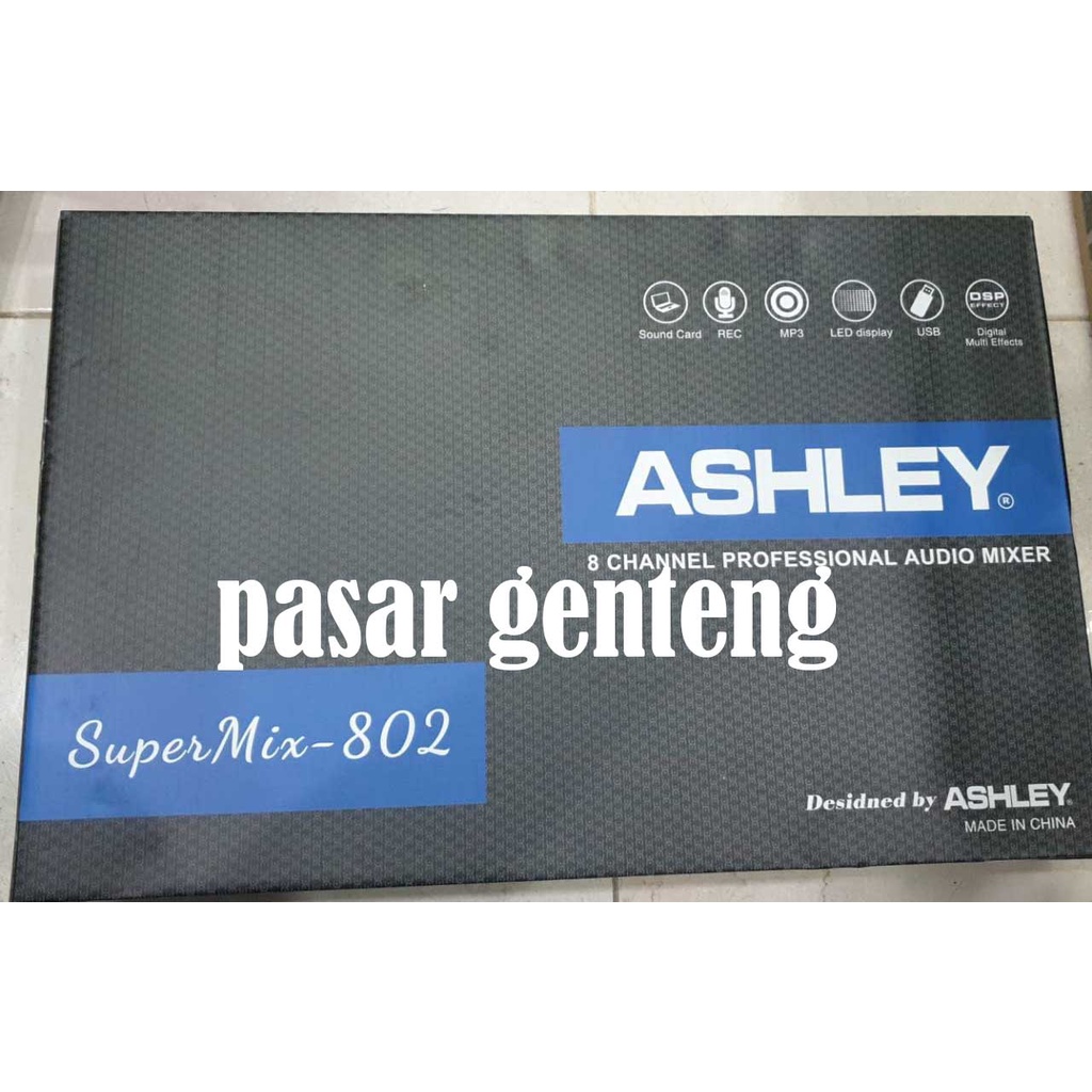Jual ashley mixer supermix 802 mx802 8 channel dsp usb led display ...