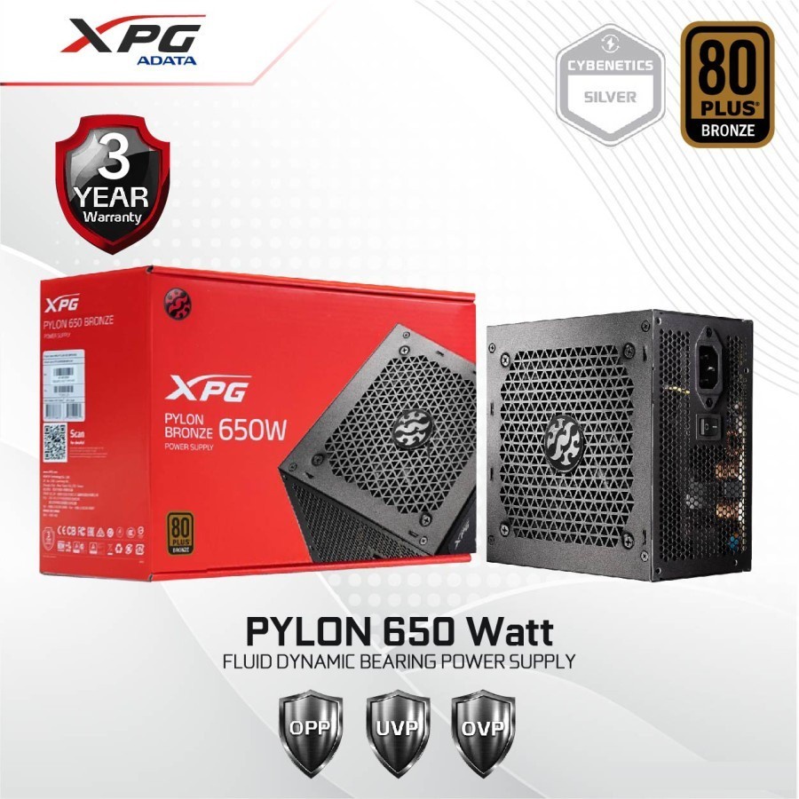 Jual PSU ADATA XPG Pylon 650W 80+ BRONZE | Power Supply 650 Watt ...