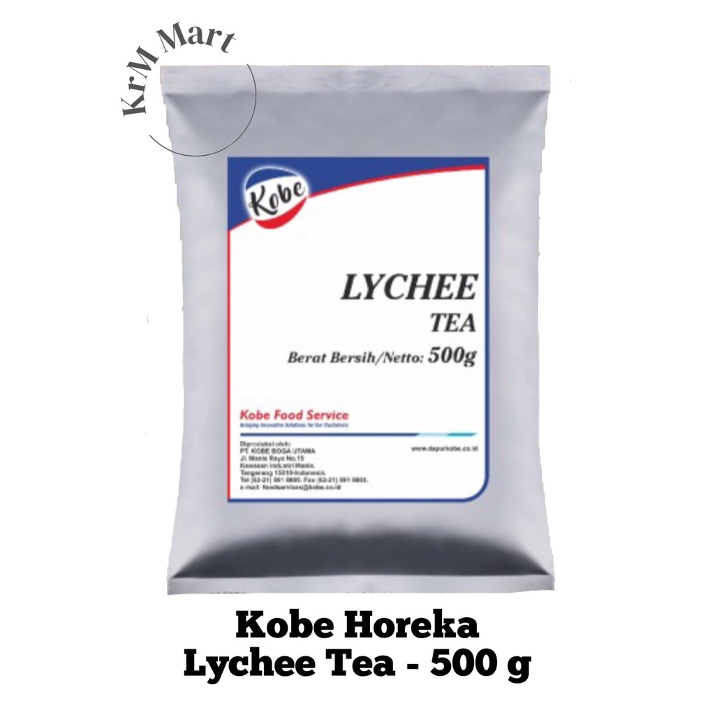 Jual Kobe Lychee Tea 500 gr 1/2 kg serbuk leci teh 500g gram powder ...