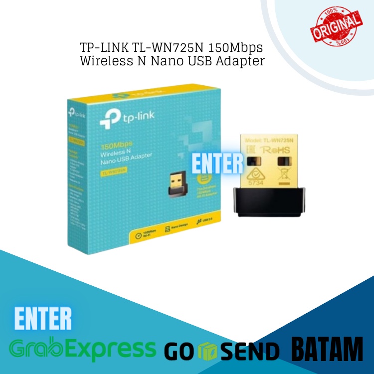 Jual TP-LINK TL-WN725N 150Mbps Wireless N Nano USB Adapter | Shopee ...