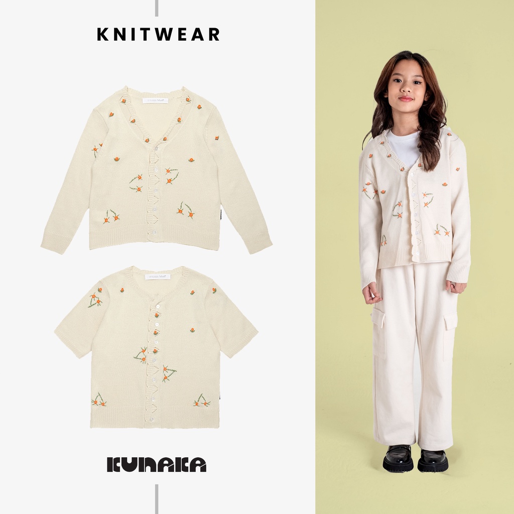 Jual Kunaka - Cardigan Anak Velma Cream Knitwear Anak Usia 4 - 12 Tahun ...