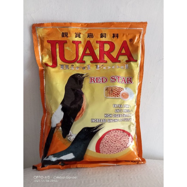 Jual Pakan juara bird food Red star/ pakan manuk/ pakan burung juara ...