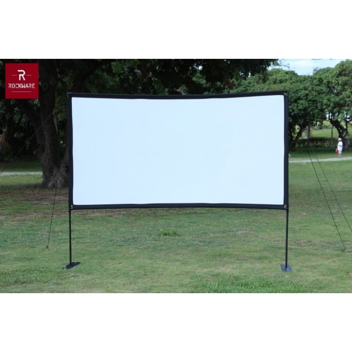 Jual Layar Rockware Stand Projector Screen 120-Inch Layar Proyektor ...