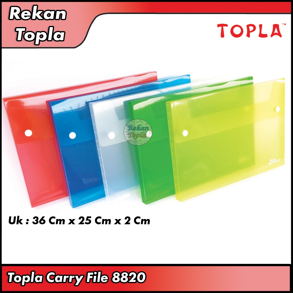 Jual Carry File 8820 / Map Dokumen / Map Berkas Transparan / Map Office ...