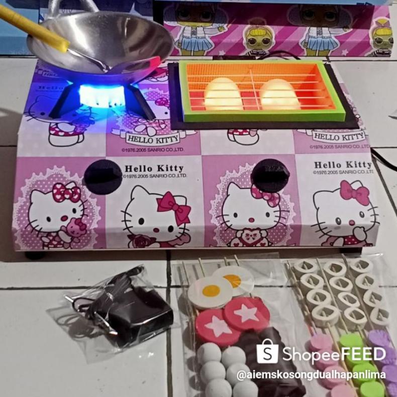 Jual Produk Mainan Anak Alat Masak Masakan Kompor Gas Plus Bakarannya