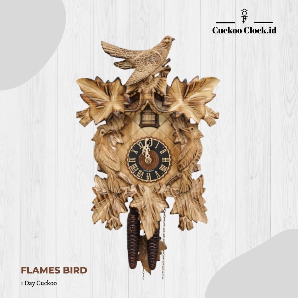 Jual JAM KUKUK TRADISIONAL ASLI JERMAN!! WARNA PUTIH DENGAN 3 BURUNG ...