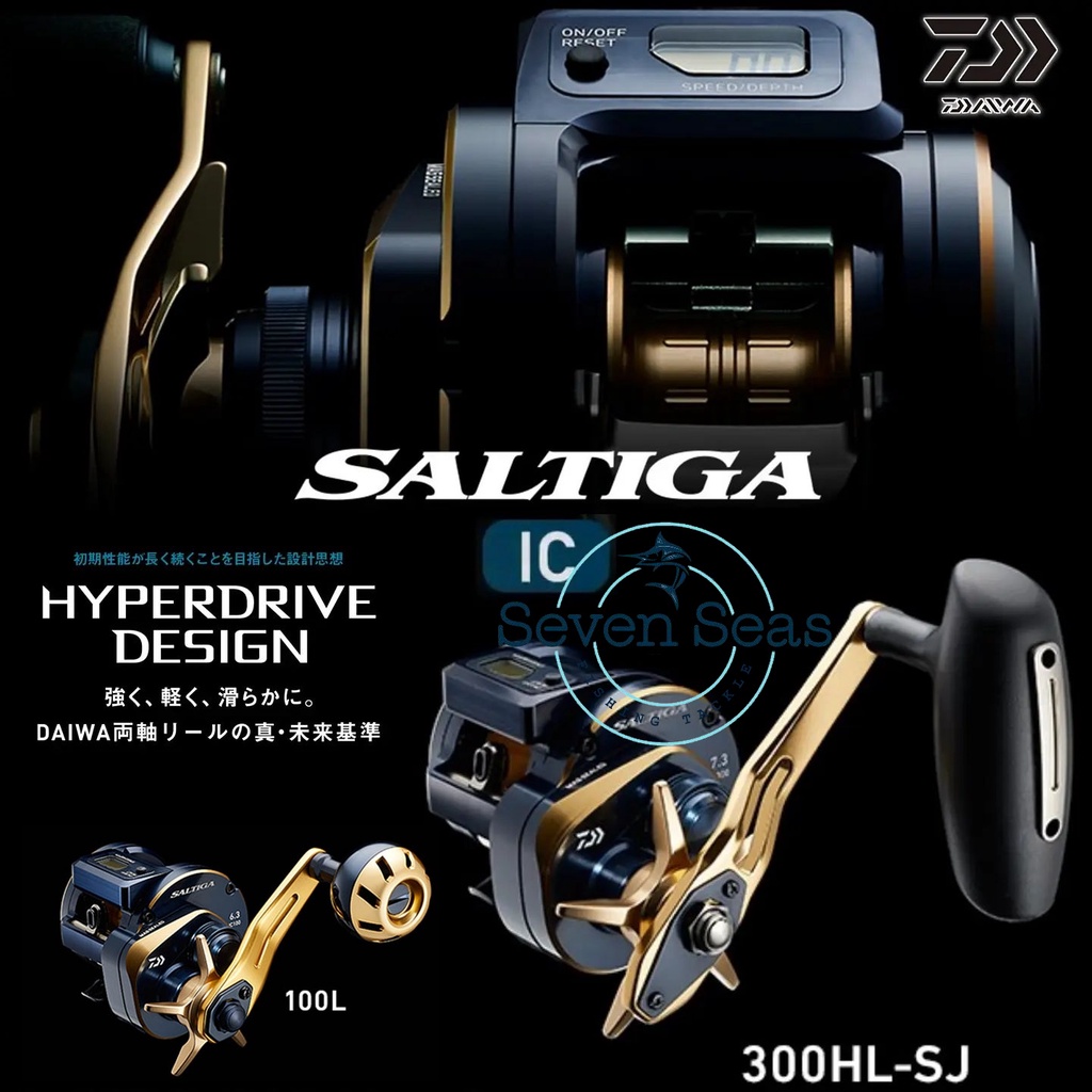 Jual Daiwa Saltiga IC 2021 100 300 300H 300HL-SJ SJ Reel Slow Jig Pancing Overhead OH | Shopee ...