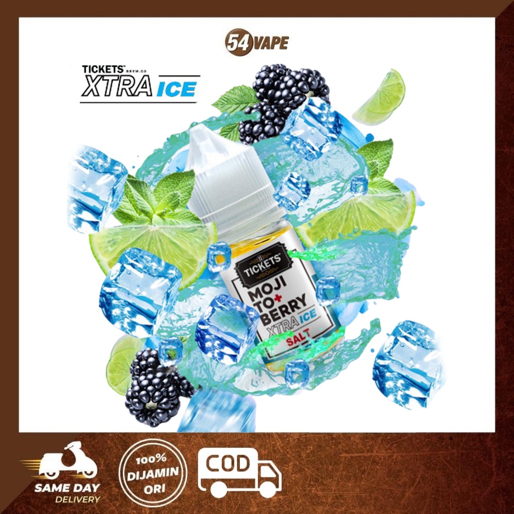 Jual Tickets Mojito Berry Xtra Ice Series Salt 30ml | Shopee Indonesia