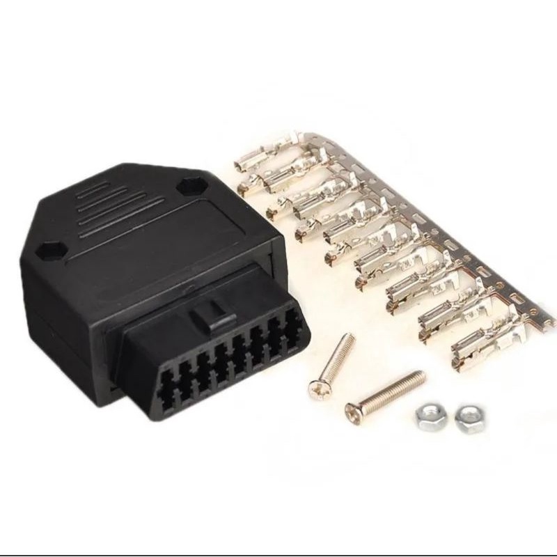 Jual socket connector obd2 DIY Female . soket cewe scanner konektor ...