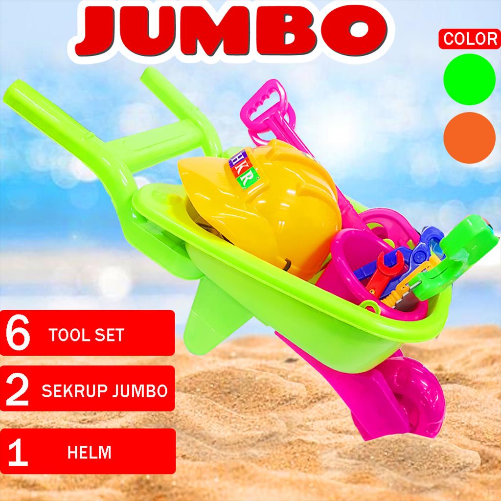 Jual Mainan Troli Peralatan Jumbo/ Trolley Tool Set Jumbo/Gerobak Jumbo ...